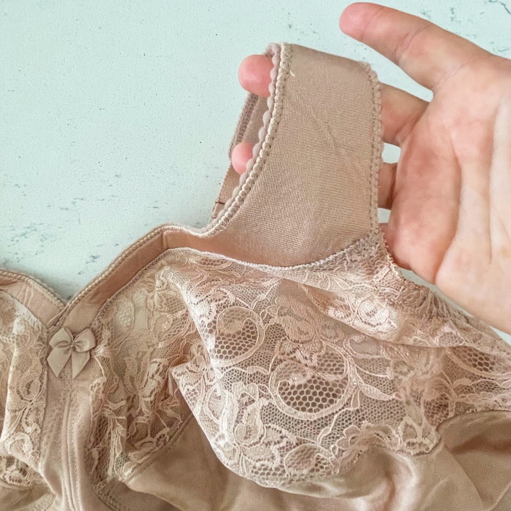 Glamorise Beige Nude Full Figure Bra Size 48h Nwot - Gem